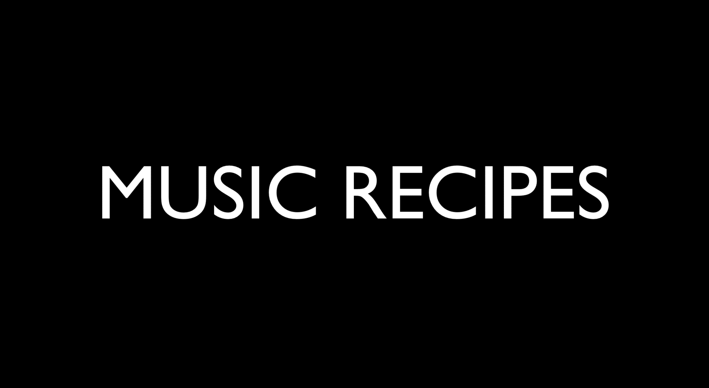 music recipes