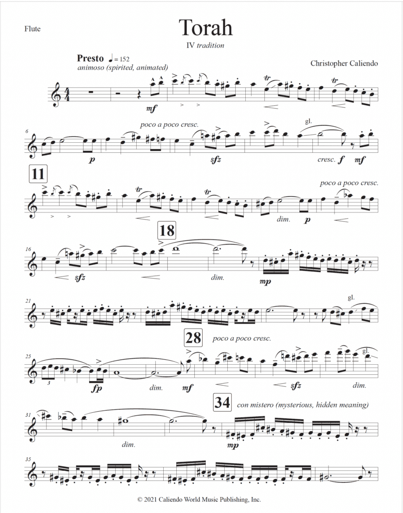 4 (Four) Jewish Pieces - Flute | Piano